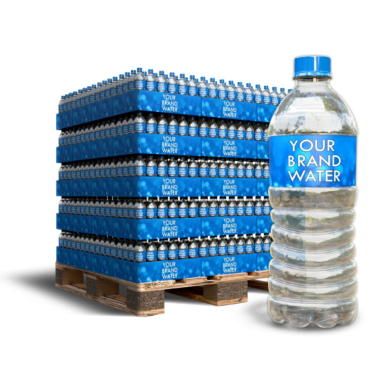Custom Branded 8oz Water Bottle Pallet - Add your Logo