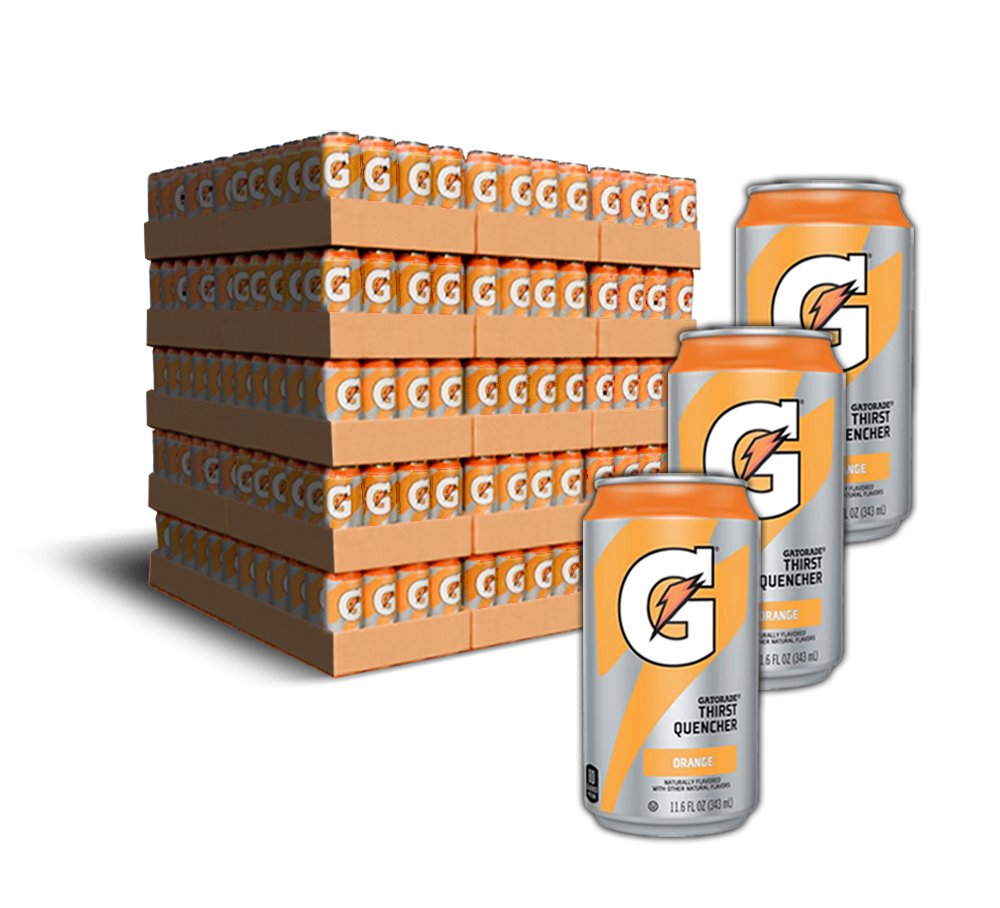 Gatorade Cans - Orange - Can Gatorade 11.6 oz
