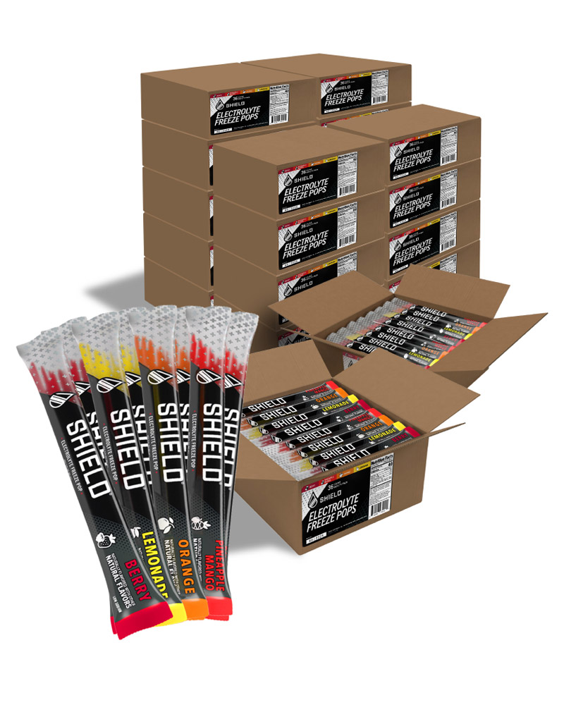 Shield Electrolyte Hydration Freeze Pops, 36 Case