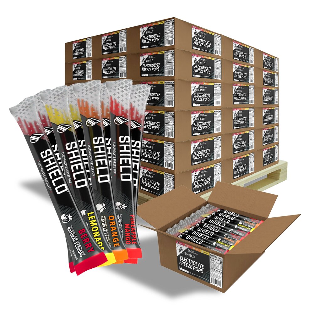 Shield Electrolyte Hydration Freeze Pops Pallet Bundle
