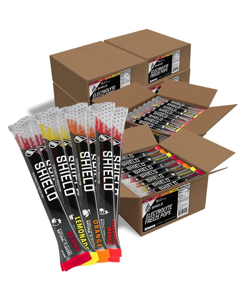6 Case Shield Electrolyte Hydration Freeze Pops Bundle
